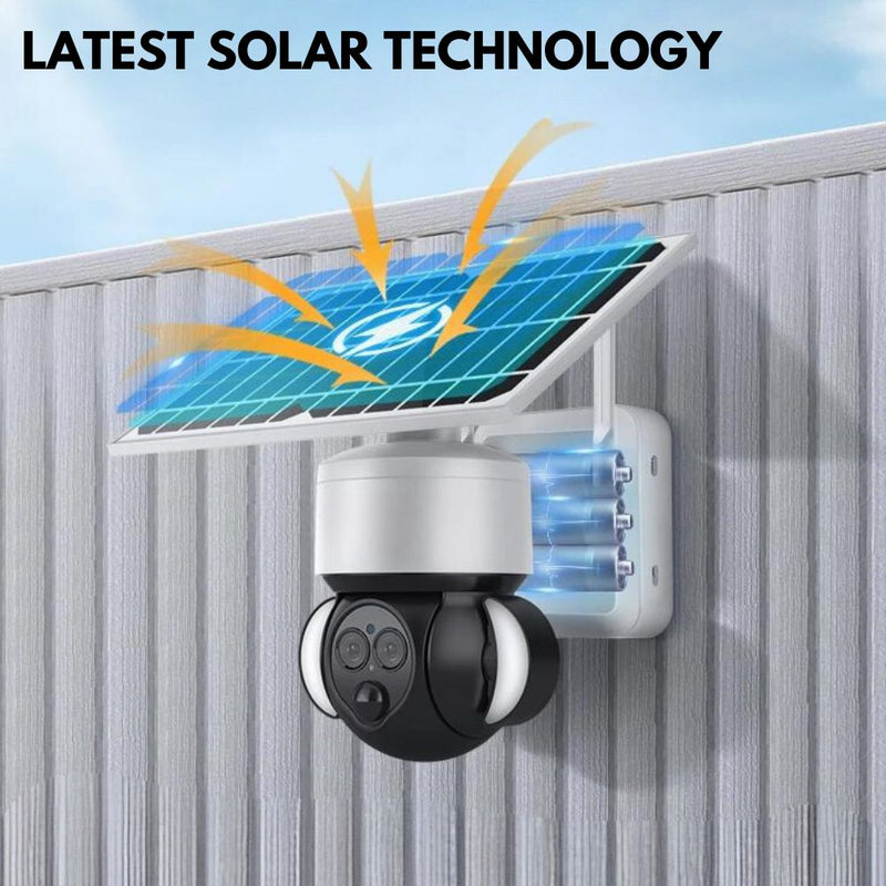 SolarGuard 4G Pro 360° Floodlight Solar Security Camera - 24/7 Safety